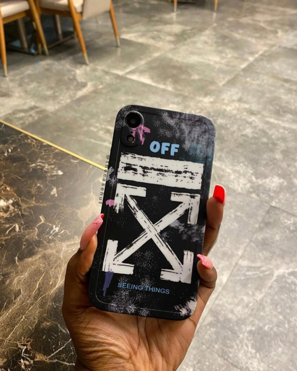 Color Splash Off-white Case – Thecasehut